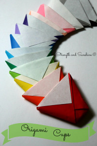 The Origami Cup - Strength and Sunshine
