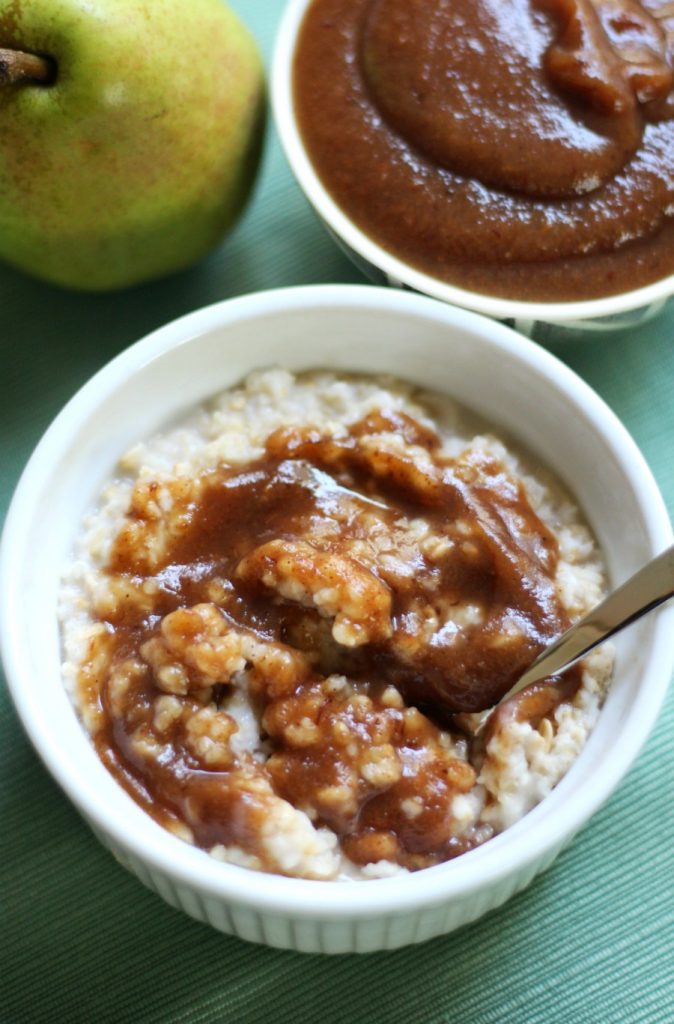 Slow Cooker Pear Butter (No Peeling, No Added Sugar)