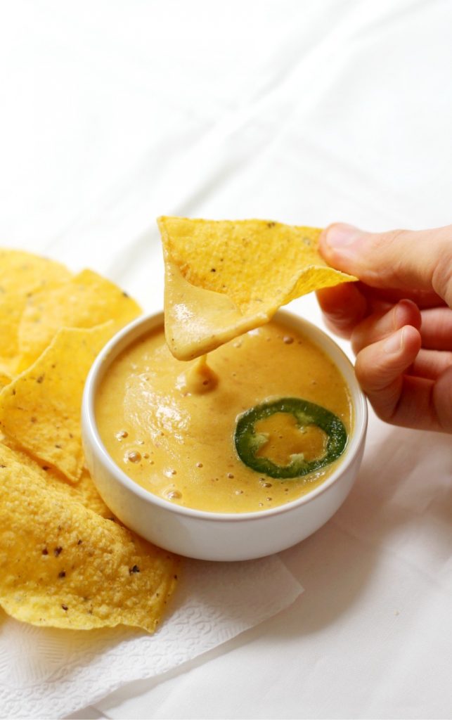 Creamy Nut-Free Vegan Nacho Cheese Sauce (Gluten-Free, Paleo)
