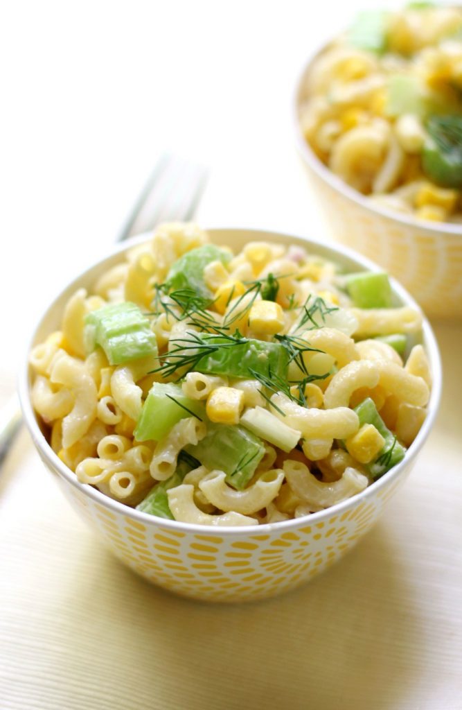 Simple Summer Corn Macaroni Salad (Gluten-Free, Vegan, Allergy-Free)