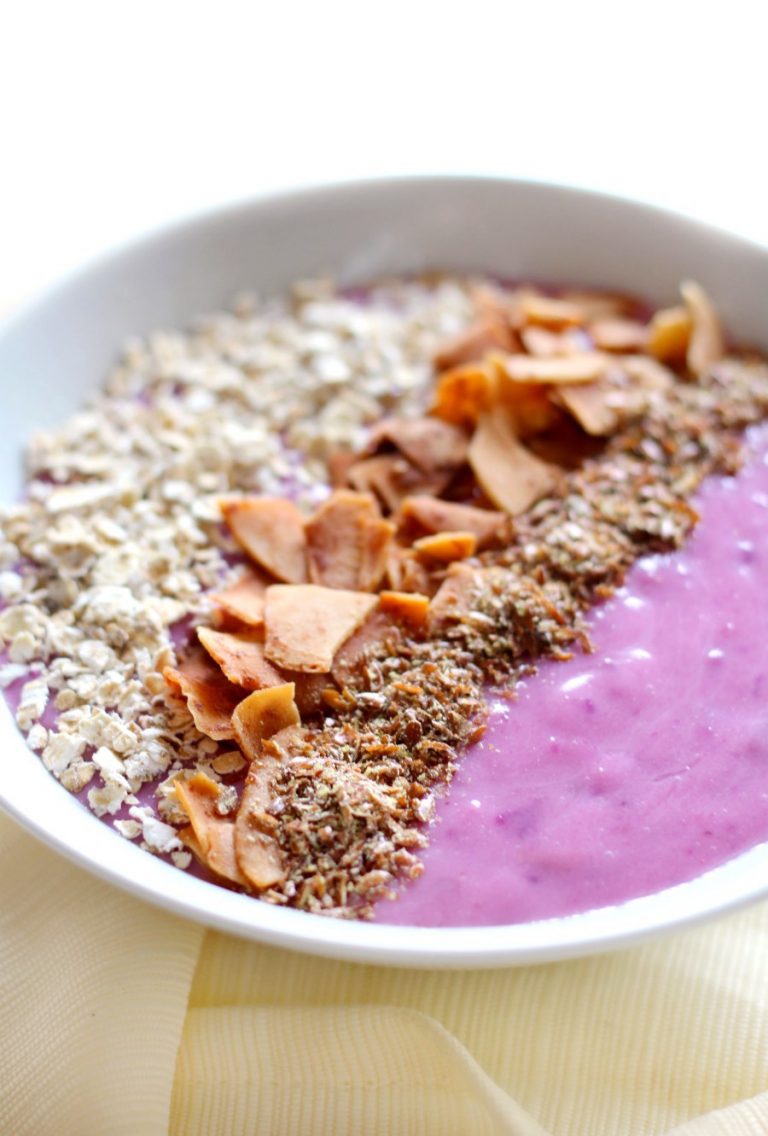 Purple Sweet Potato Yogurt Breakfast Bowl (Gluten-Free, Vegan, Paleo)